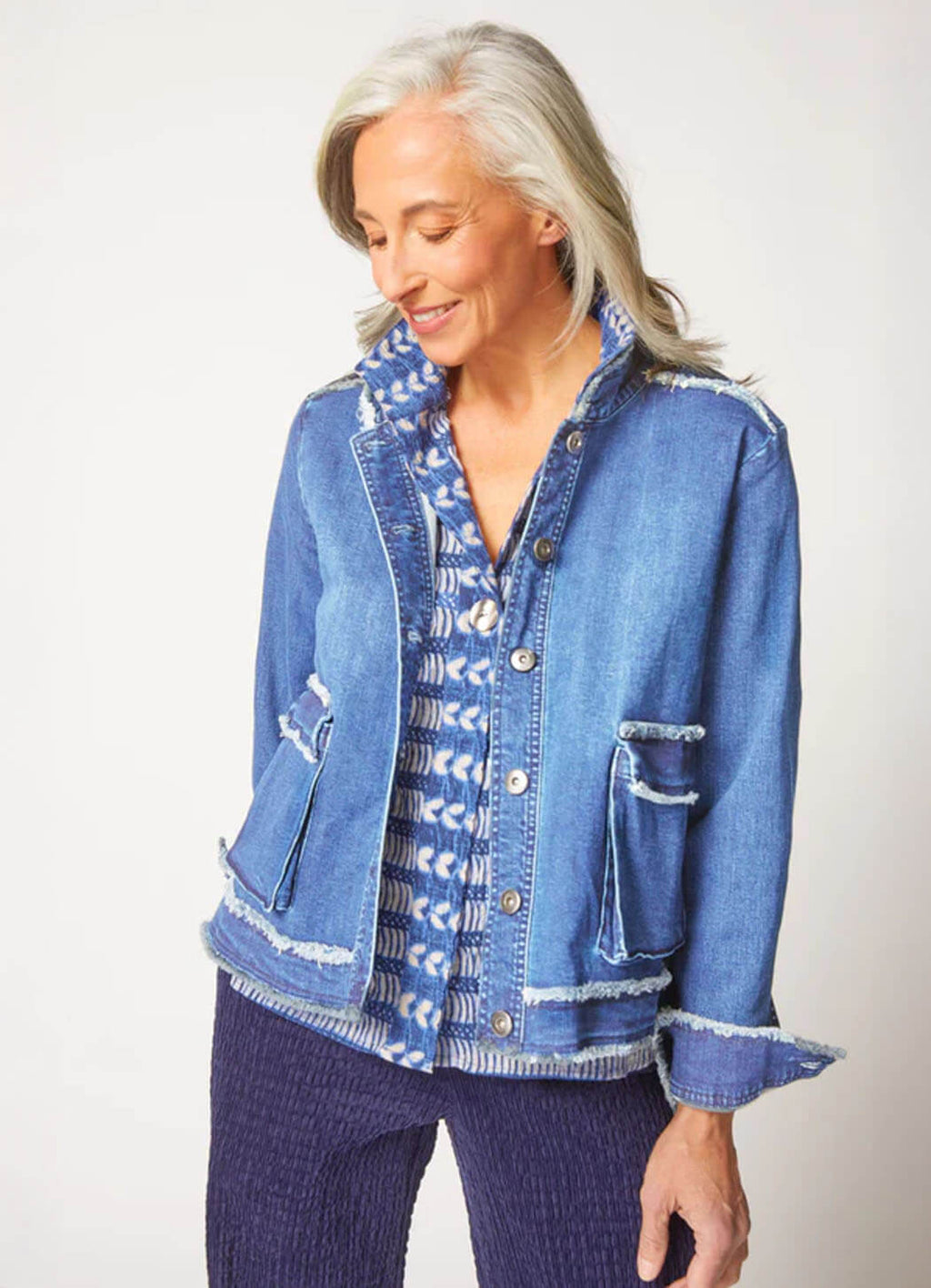 Habitat Stretch Denim Cargo Jacket – Details Direct