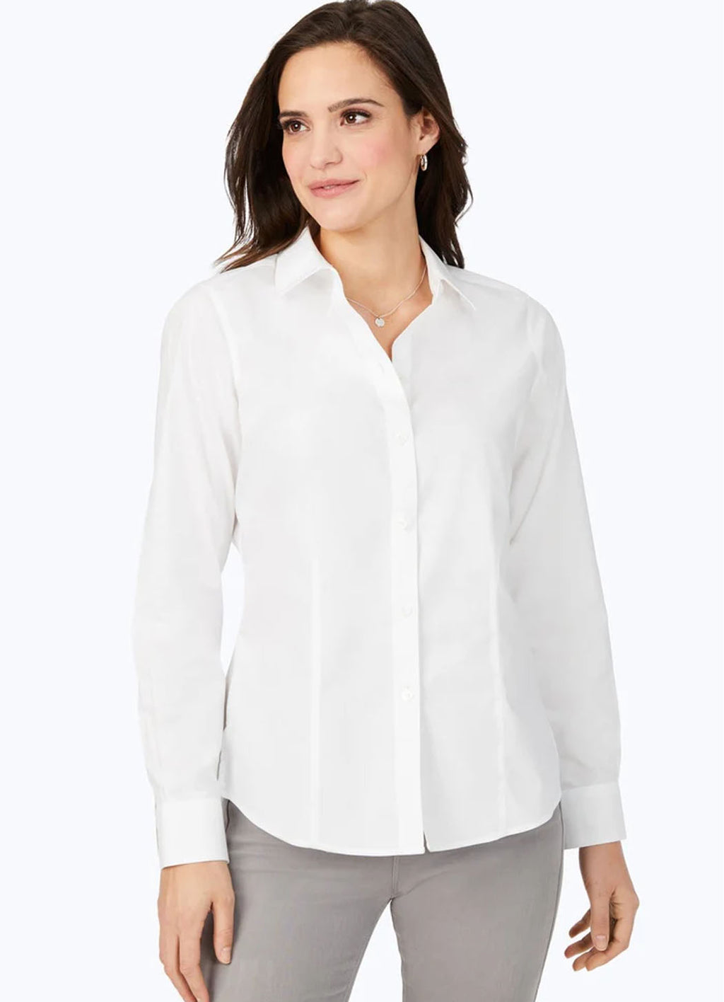 Foxcroft Dianna Non Iron Long Sleeve Shirt – Details Direct