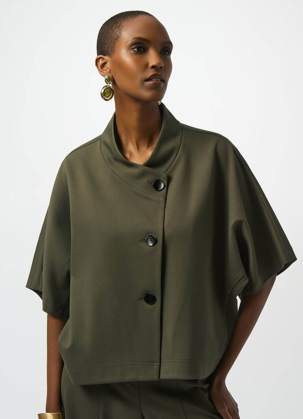 Joseph Ribkoff Relaxed Fit Shawl Collar Jacket – Details Direct