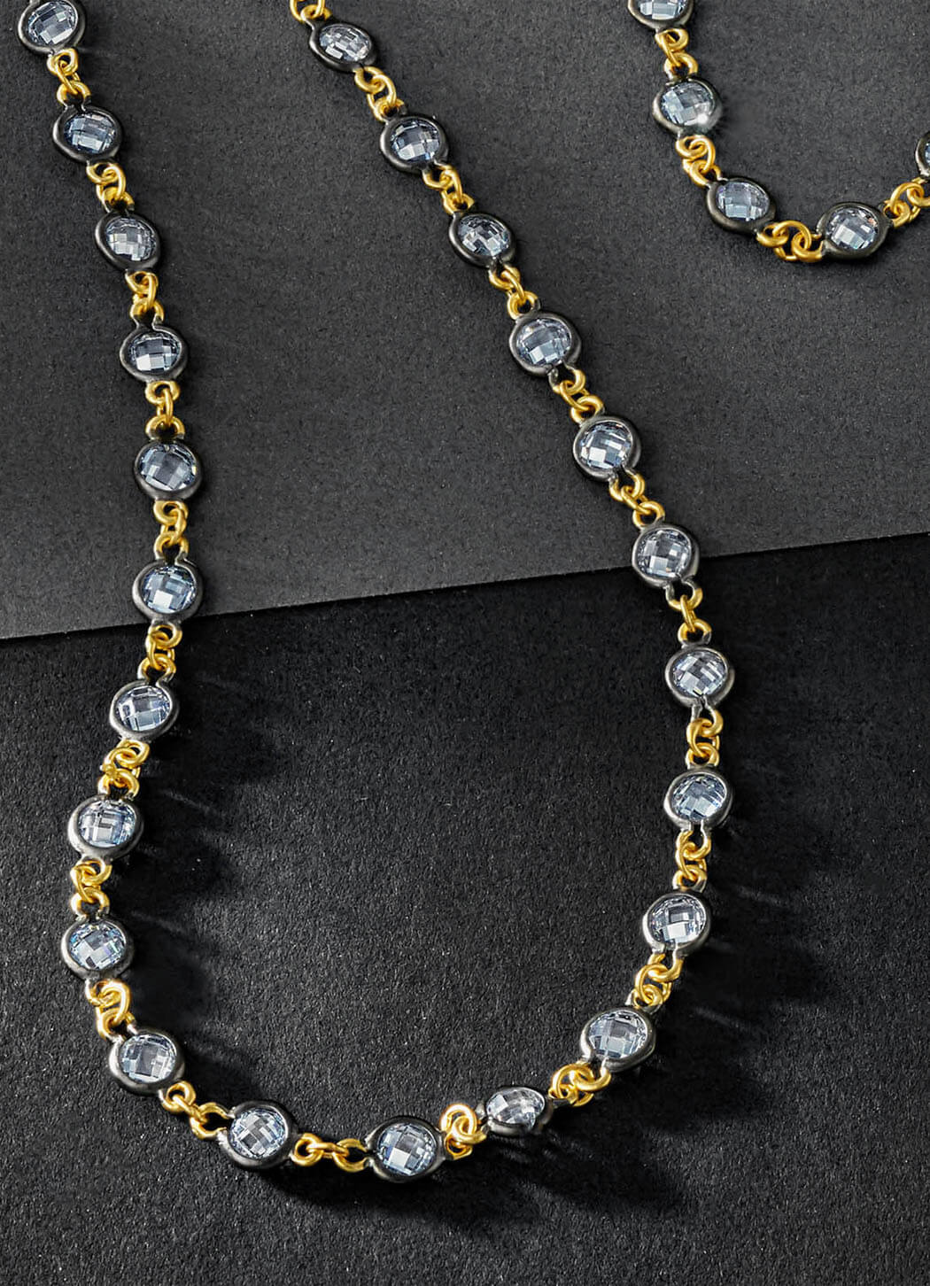 Freida Rothman Embellished Wrap Chain Necklace – DetailsDirect